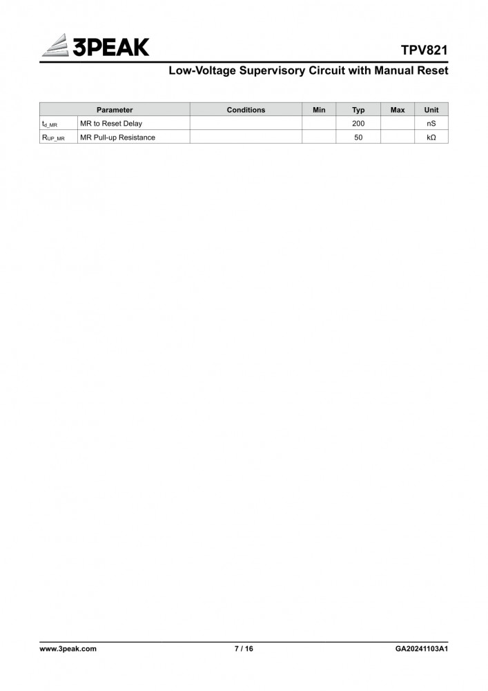 TPV821 datasheet page 7