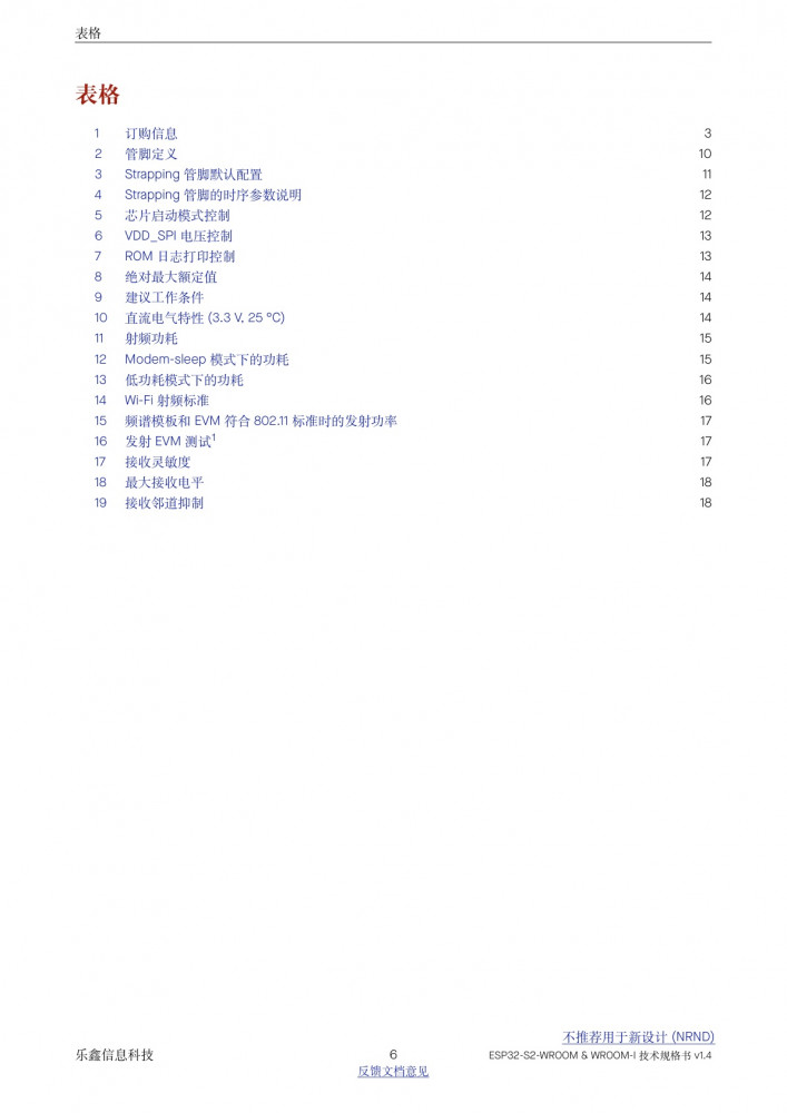 ESP32-S2-WROOM-I technical document page 6