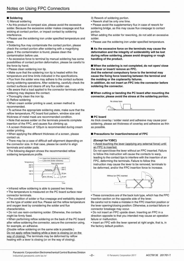Panasonic Y5BW datasheet page 7
