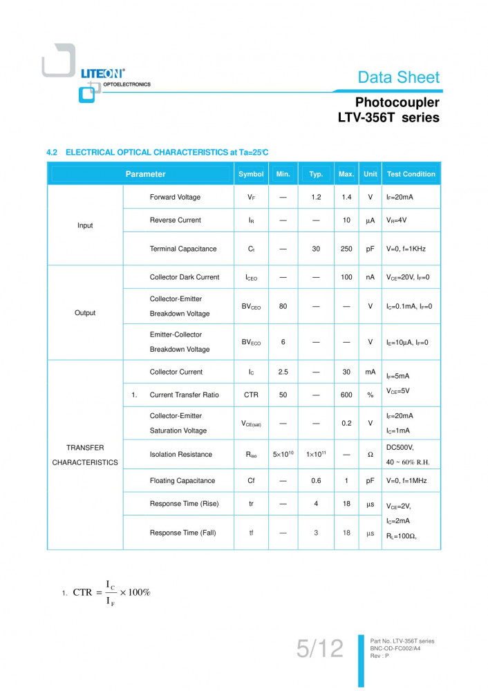 LTV-356T datasheet page 6