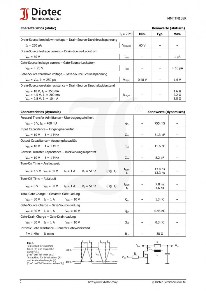 MMFTN138K technical document page 2