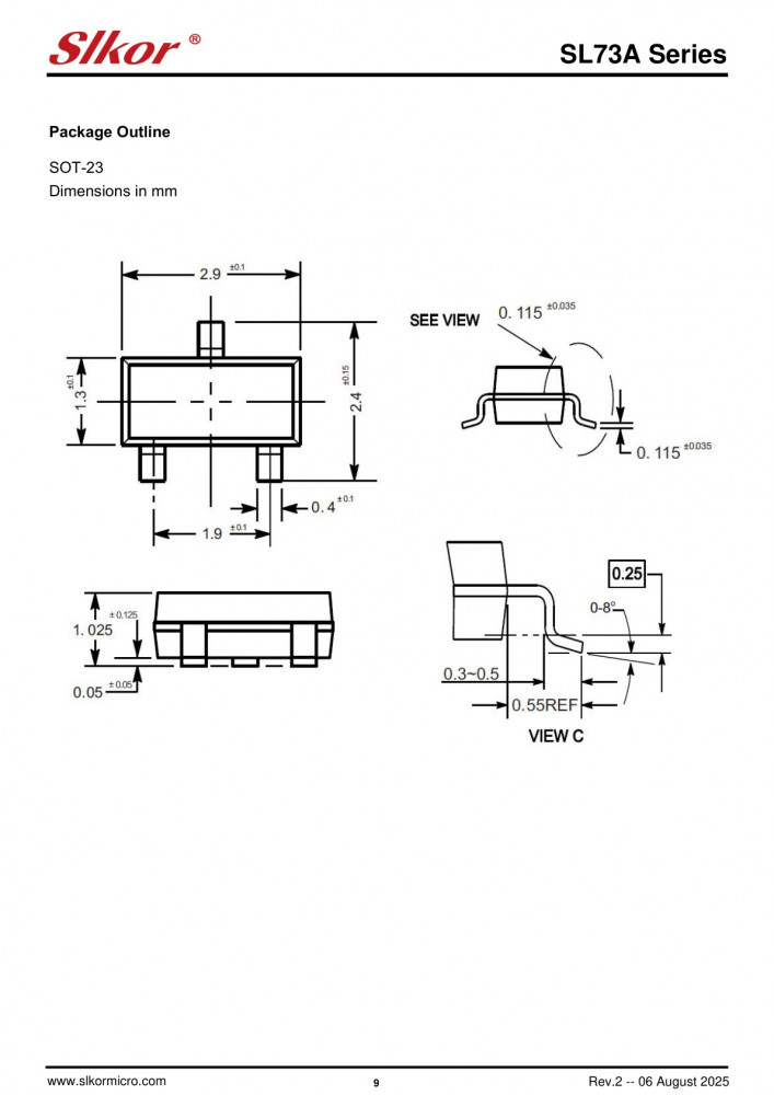 SL73A datasheet page 9