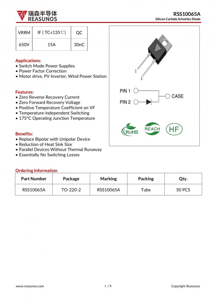 RSS10065A datasheet page 1