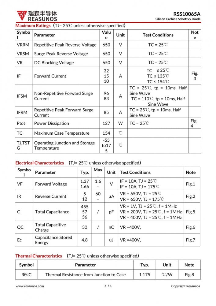 RSS10065A datasheet page 2