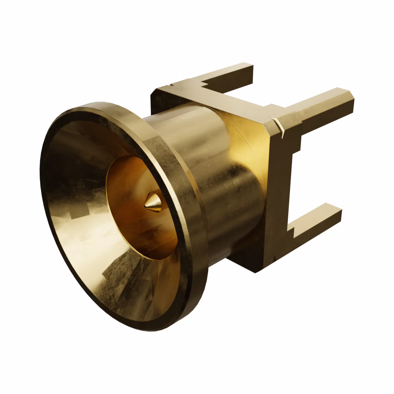 SMP-MAX Plug, Straight, Smooth Bore, PCB, Through Hole, 3.35mm Leg Length, One Piece Per Bag, 50 Ohms for sale