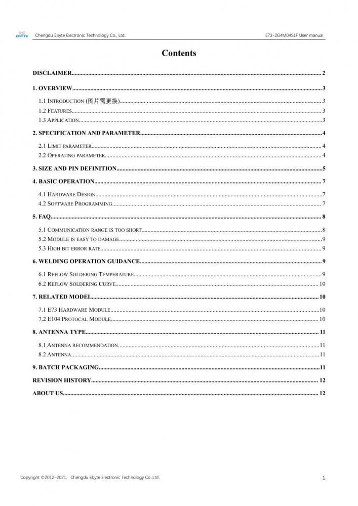 E73-2G4M04S1F manual page 2