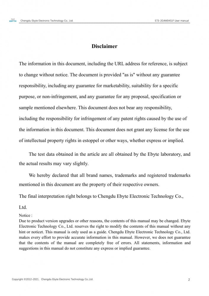 E73-2G4M04S1F manual page 3