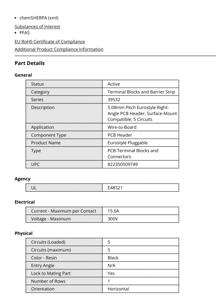MOLEX 395324005 product documentation preview, page 2