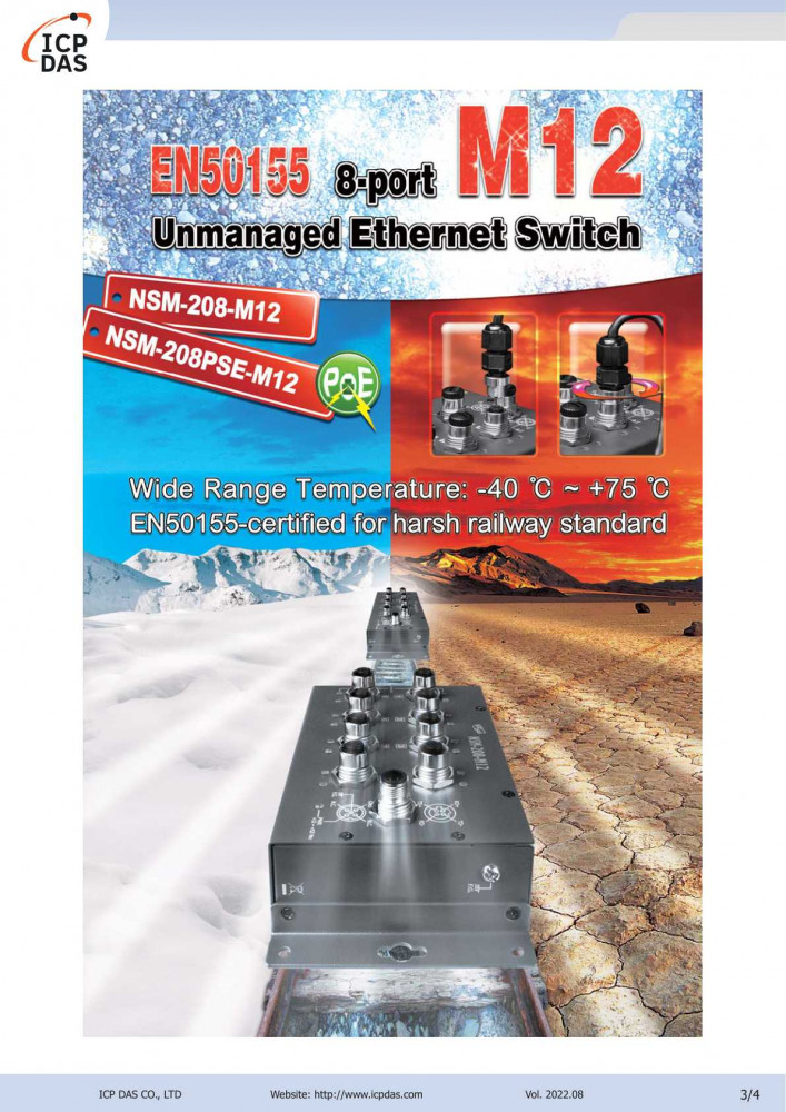 NSM-208-M12 technical document page 3
