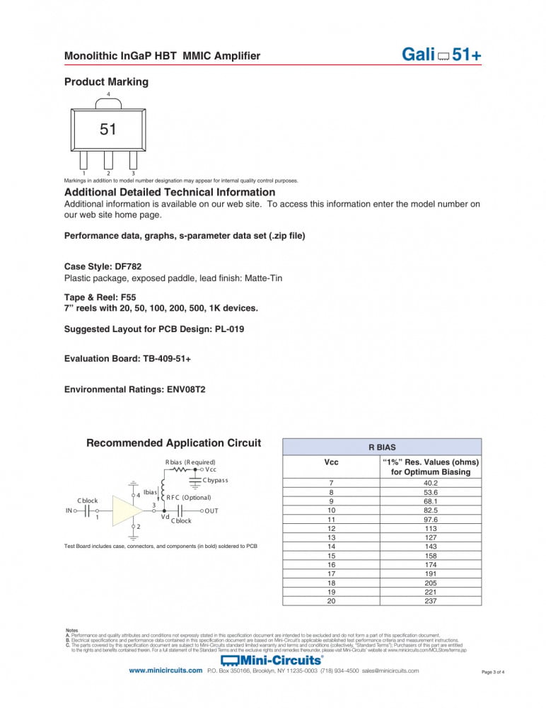 GALI-51+ datasheet page 3