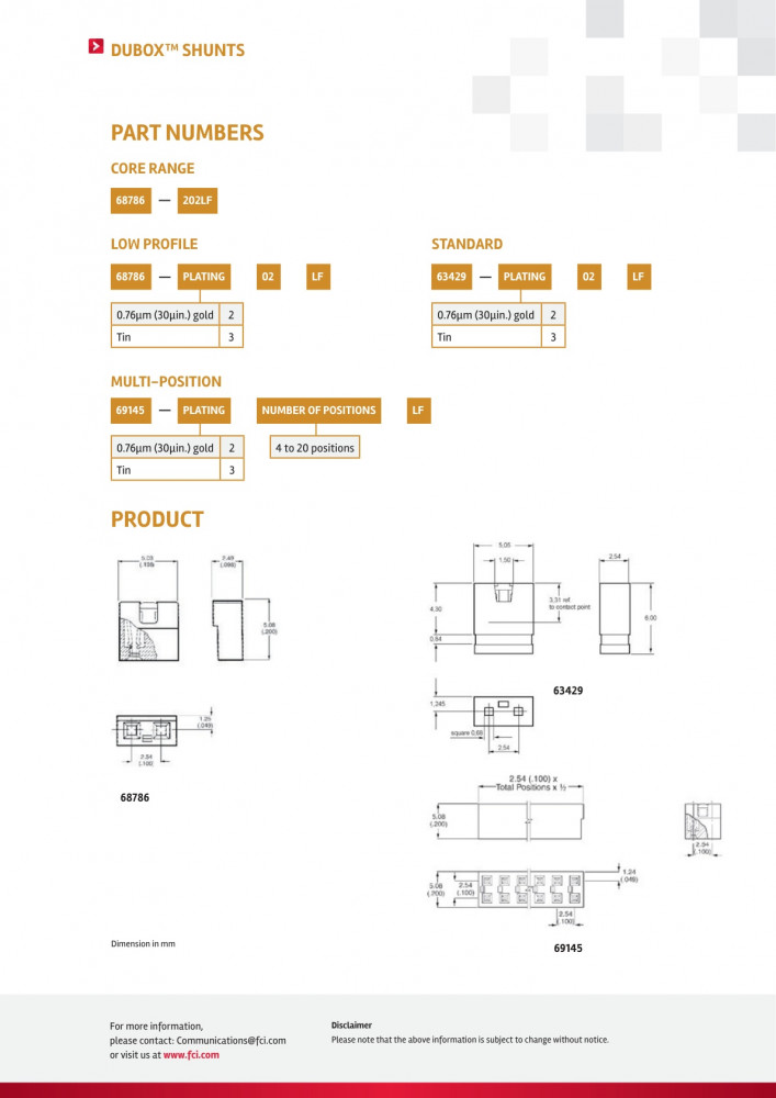 Amphenol Dubox documentation page 3