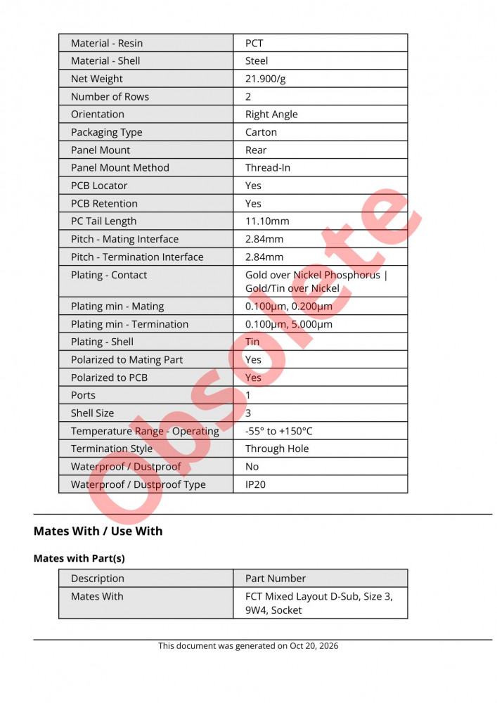 MOLEX 1731070825 technical drawing preview, page 3