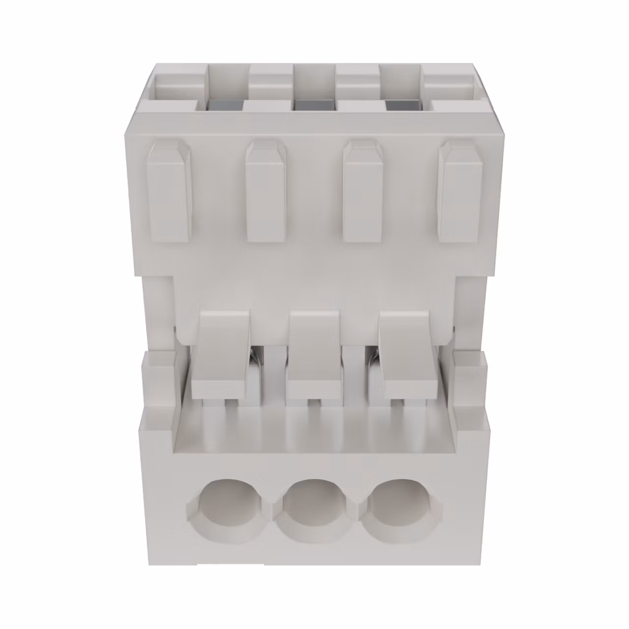Appli-Mate RAST 2.5 IDT Connector, 2.50mm Pitch, Direct/Indirect, Female, Beaded Terminal, 3 Circuits, All Position Keys, Slotted Endwalls for sale
