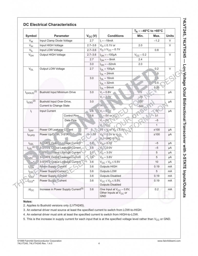 74LVT245 datasheet page 5