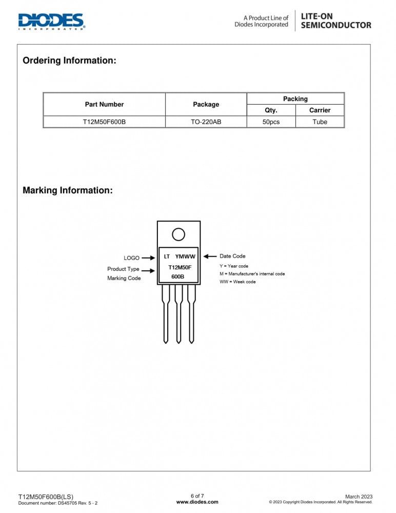 T12M50F600B datasheet page 6