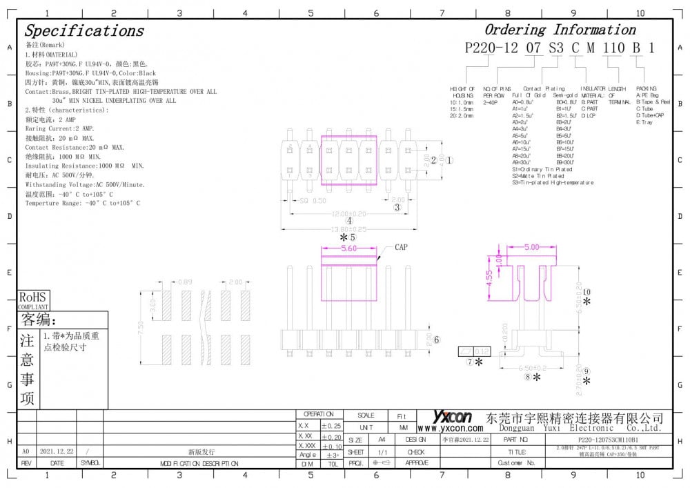 P220-1207S3CM110B1 technical document preview