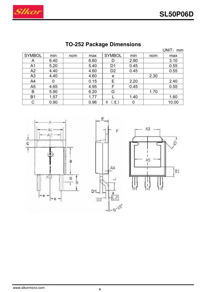 SL50P06D datasheet page 6