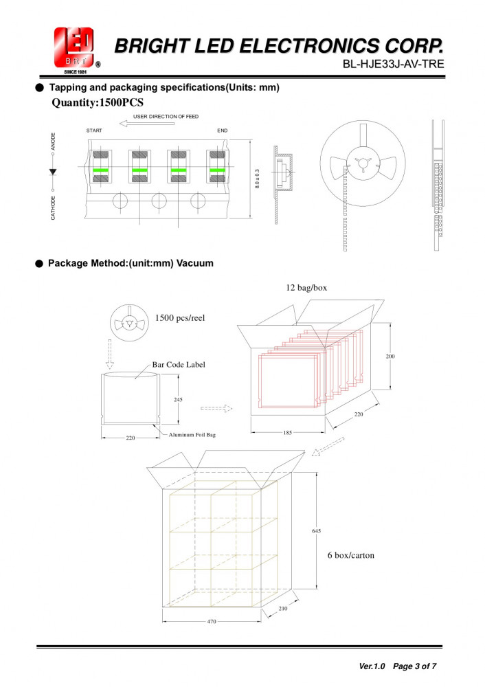 BL-HJE33J-AV-TRE technical document page 3