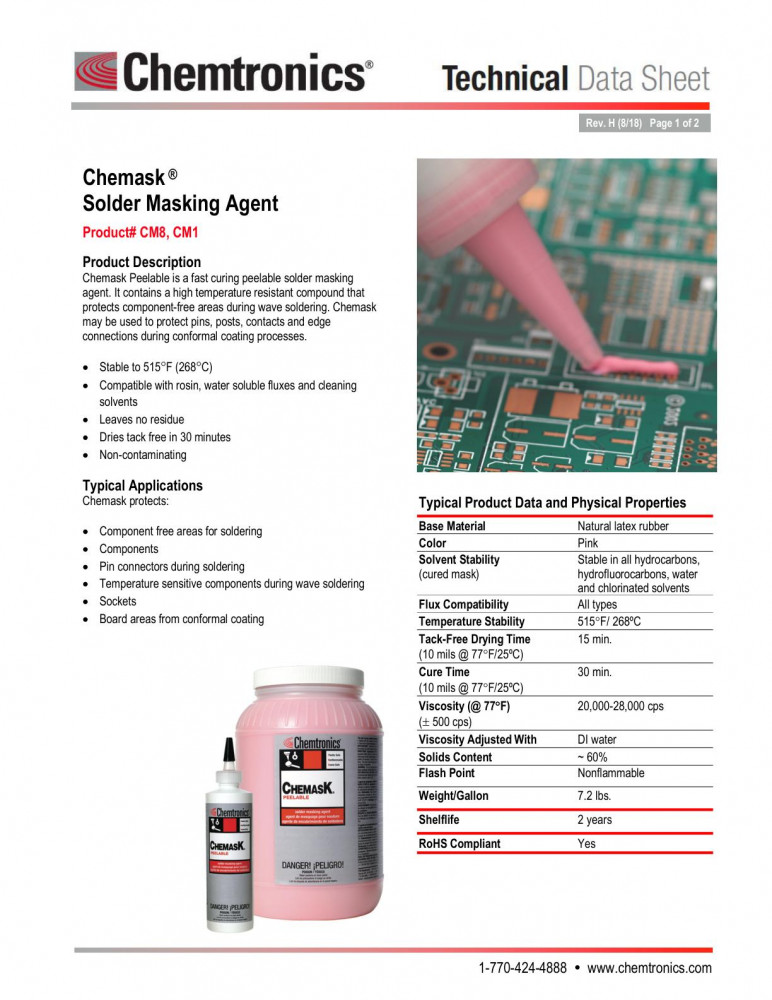 Chemask CM8 technical document image 1