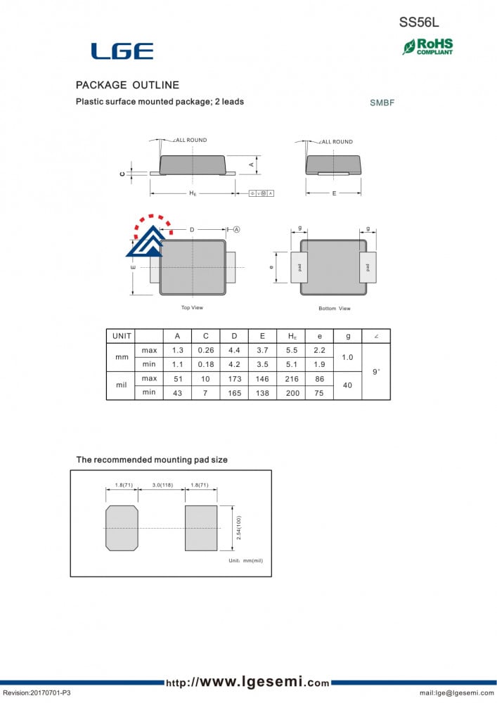 SS56L(SMBF) datasheet page 3