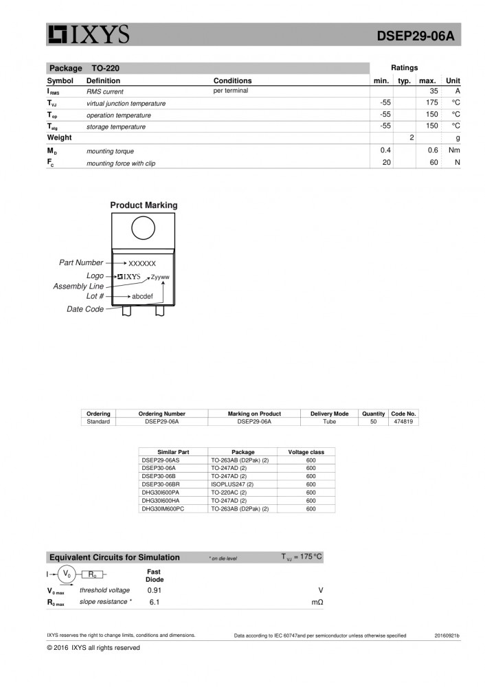 DSEP29-06A datasheet page 3