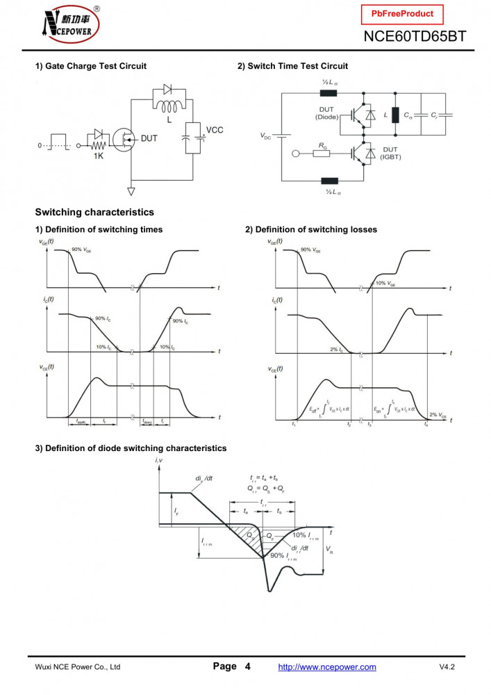 NCE60TD65BT datasheet page 4