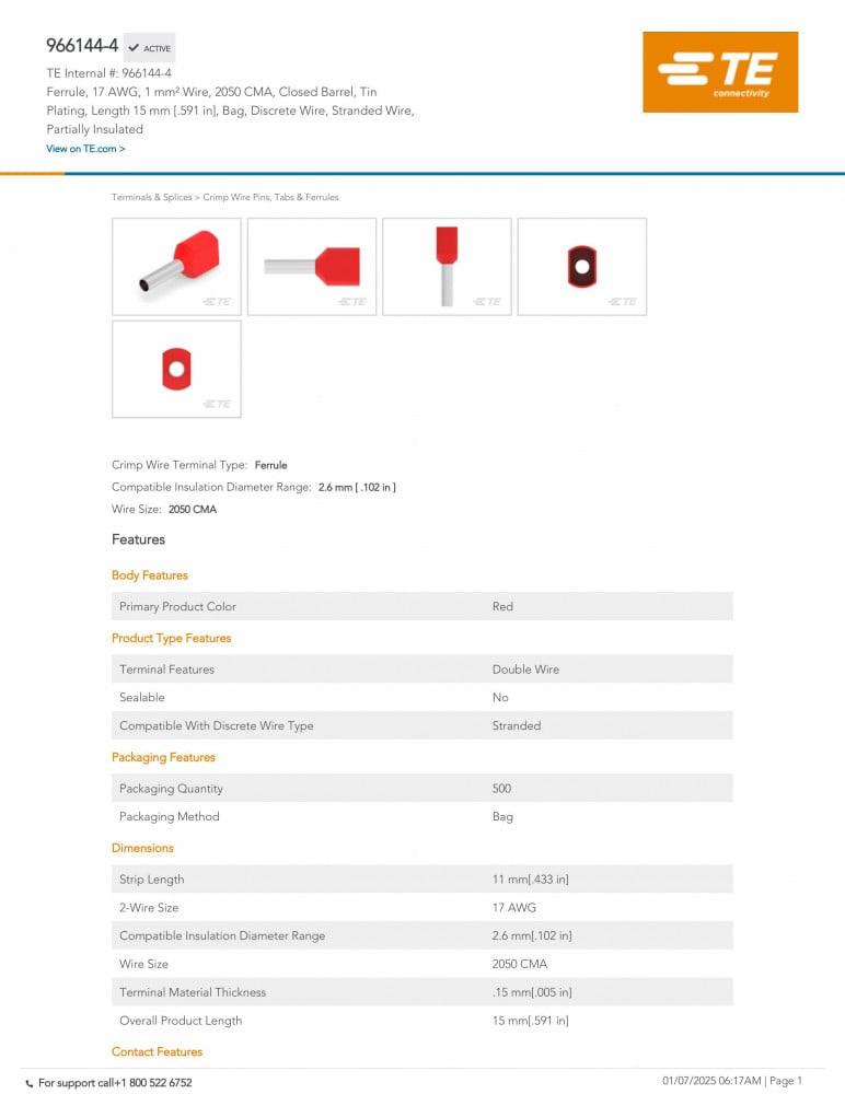 966144-4 product document page 1