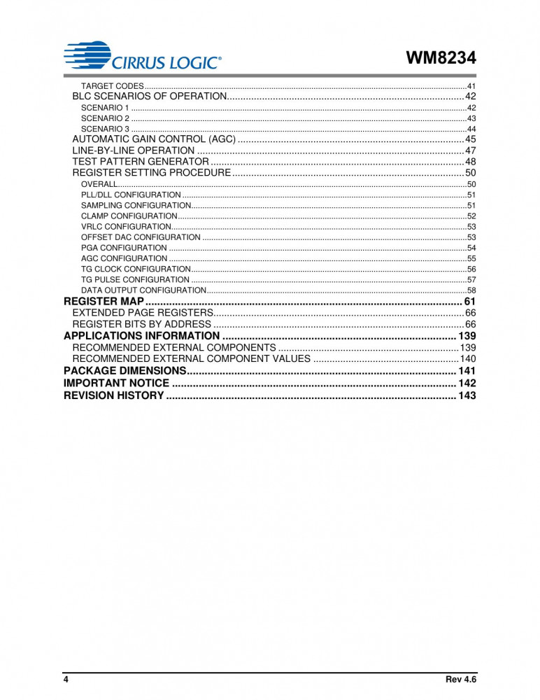 WM8234 datasheet page 4