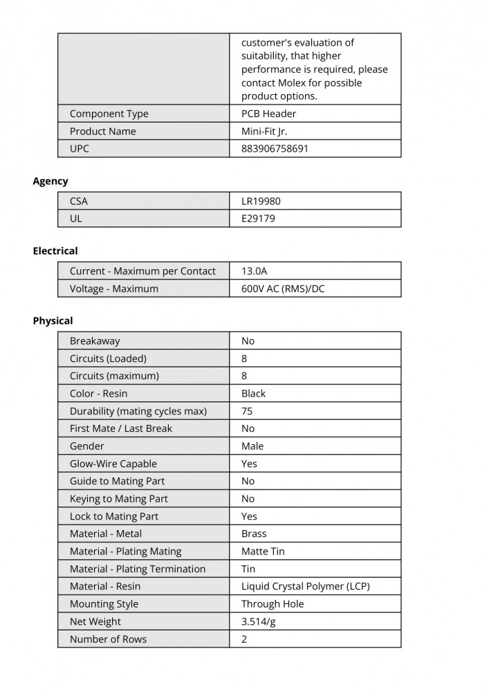 MOLEX 469911008 technical document image 3