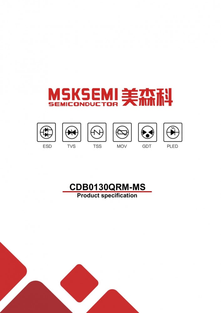 CDB0130QRM-MS datasheet page 1