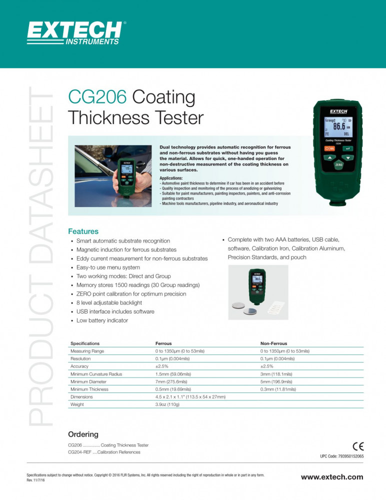 CG206 product document preview