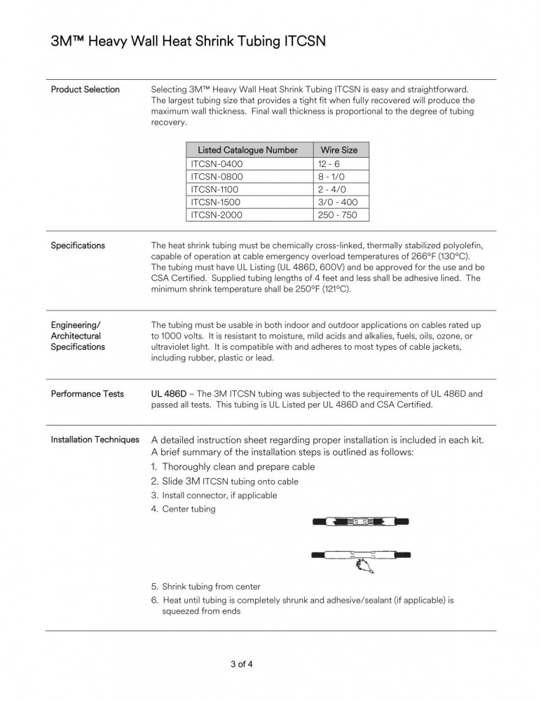 3M ITCSN datasheet page 3