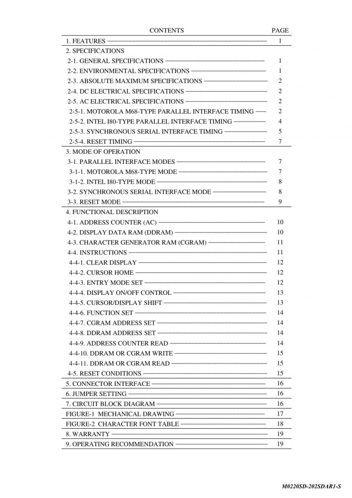 M0220SD-202SDAR1-S datasheet page 3