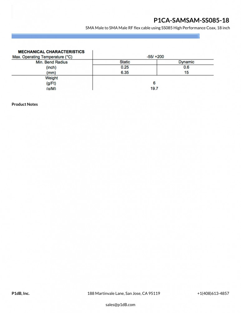 P1CA-SAMSAM-SS085-18 product document image 3