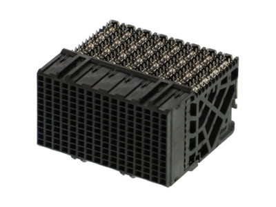 Impact 100 Ohm 3 Pair Right-Angle Daughtercard Receptacle, Unguided, 16 Columns, 144 Circuits, Plated Through Hole Dimension 0.39mm, Lead-Free