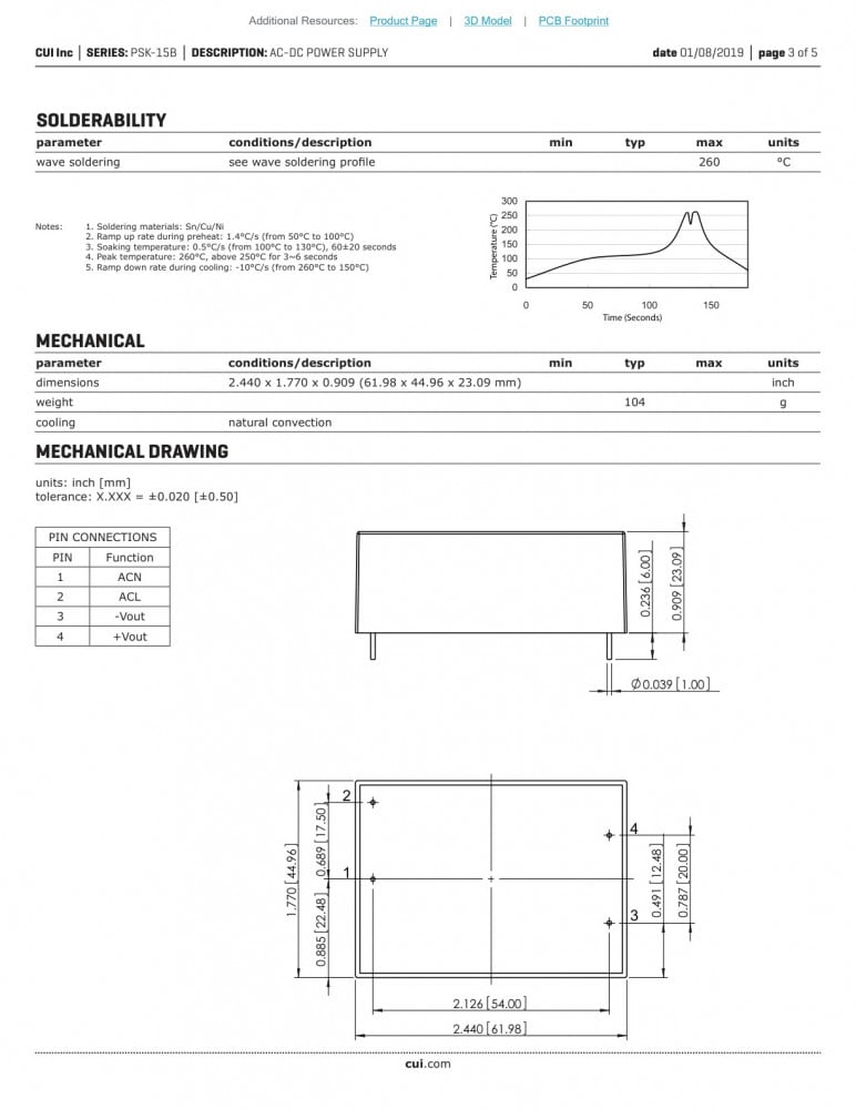 PSK-15B-S5 datasheet page 3
