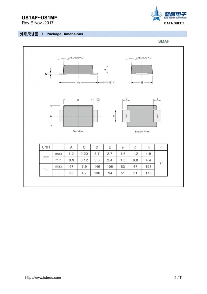 US1MF datasheet page 4
