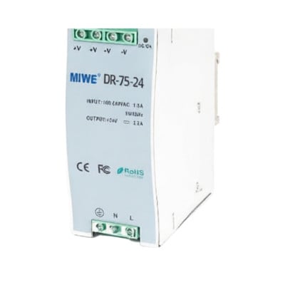 MIWE NDR-75-24 Industrial DIN Rail Power Supply