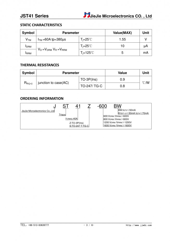 JST41 series datasheet page 3