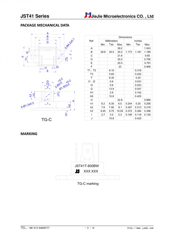 JST41 series datasheet page 5