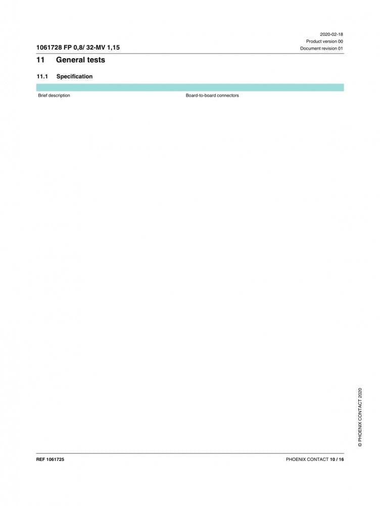 Phoenix Contact 1061728 technical document page 10