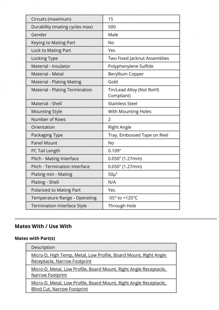 Technical document page 2 for MS-2T5-015-325-220S-905