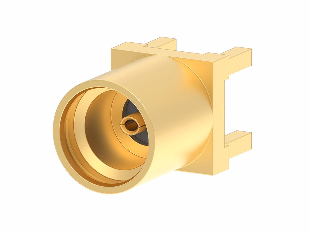 SMP Plug, Straight, Limited Detent, PCB, Surface Mount, Tray