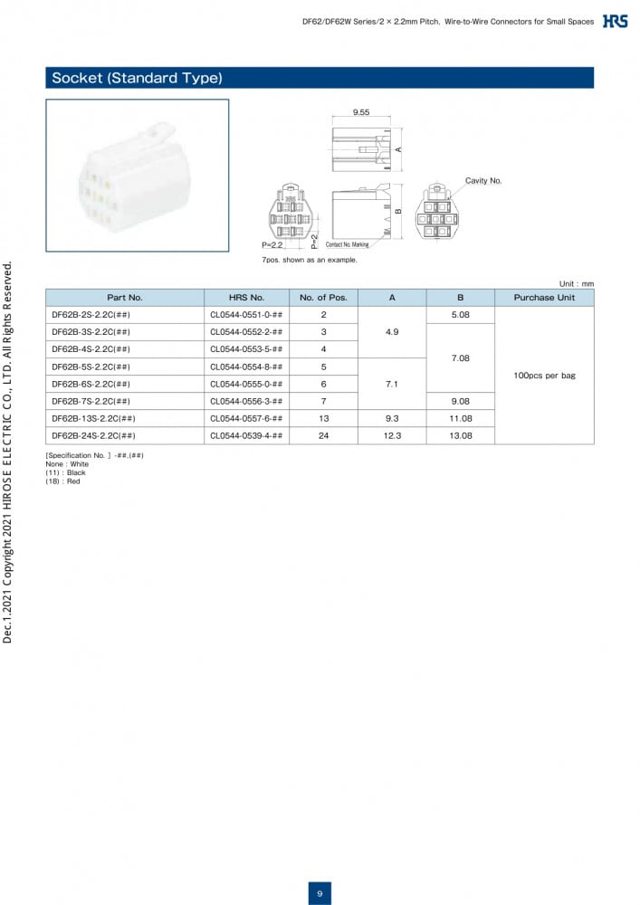 HRS DF62 datasheet page 9