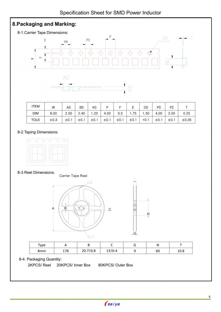CRH201610S specification page 6