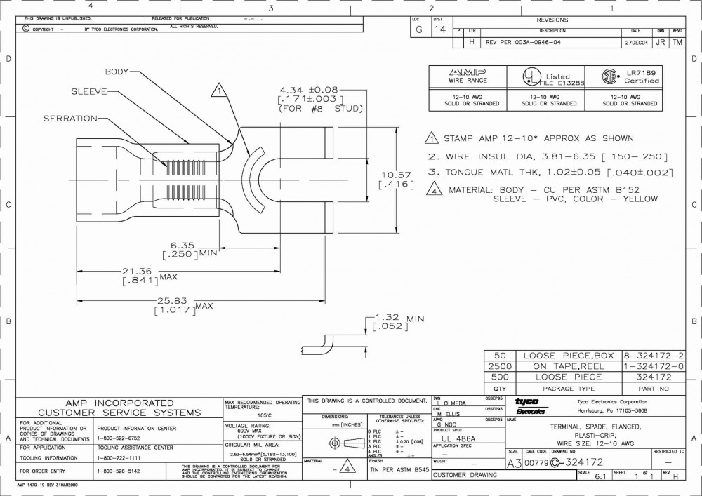 TE Connectivity 8-324172-2 technical drawing preview