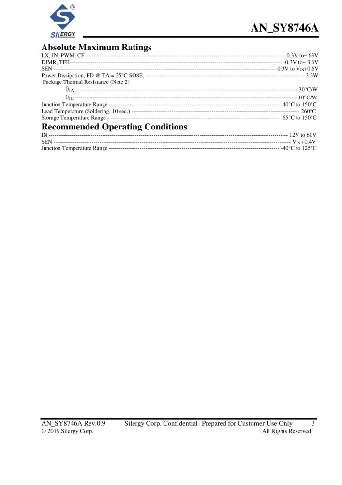 SY8746AFCC technical document page 3