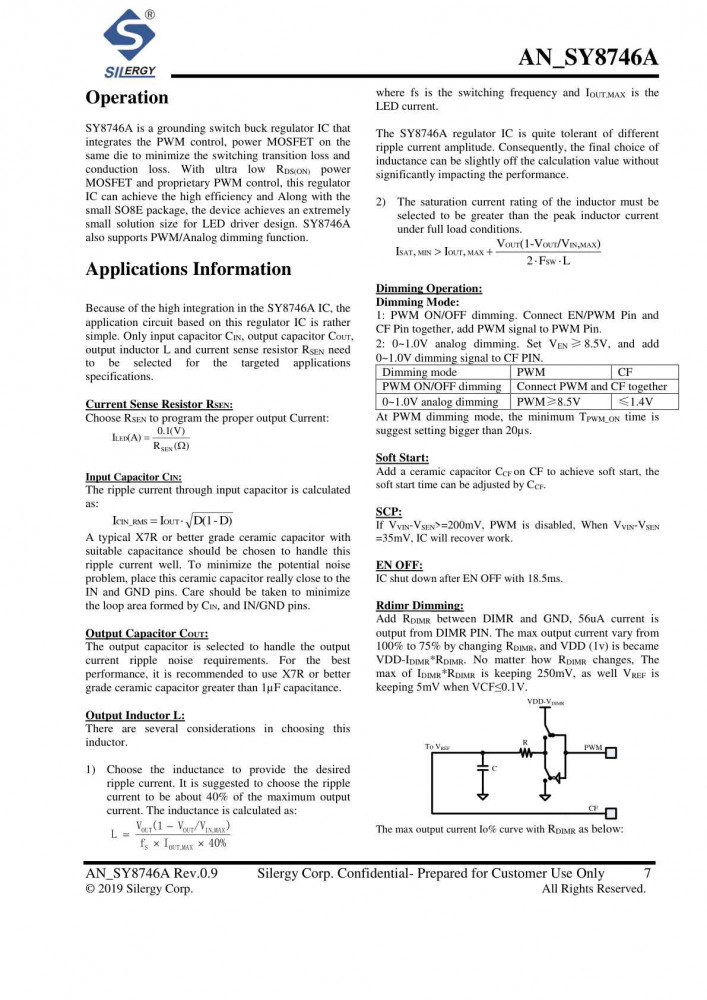 SY8746AFCC technical document page 7