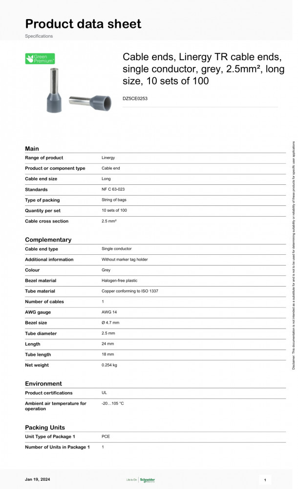 DZ5CE0253 technical document page 1