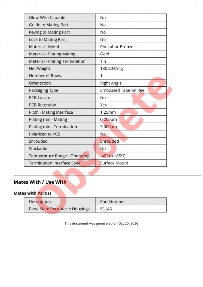 MOLEX 537800670 technical document page 3